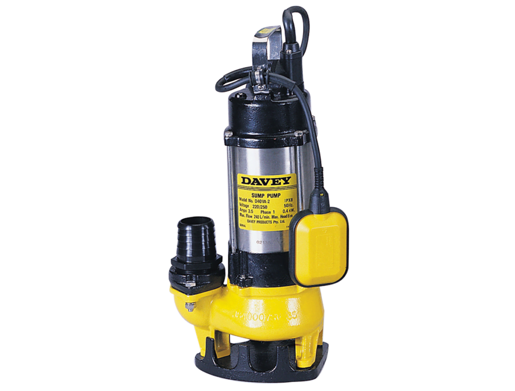 Vortex Sump Pumps | Submersible Pumps | Davey Water Australia
